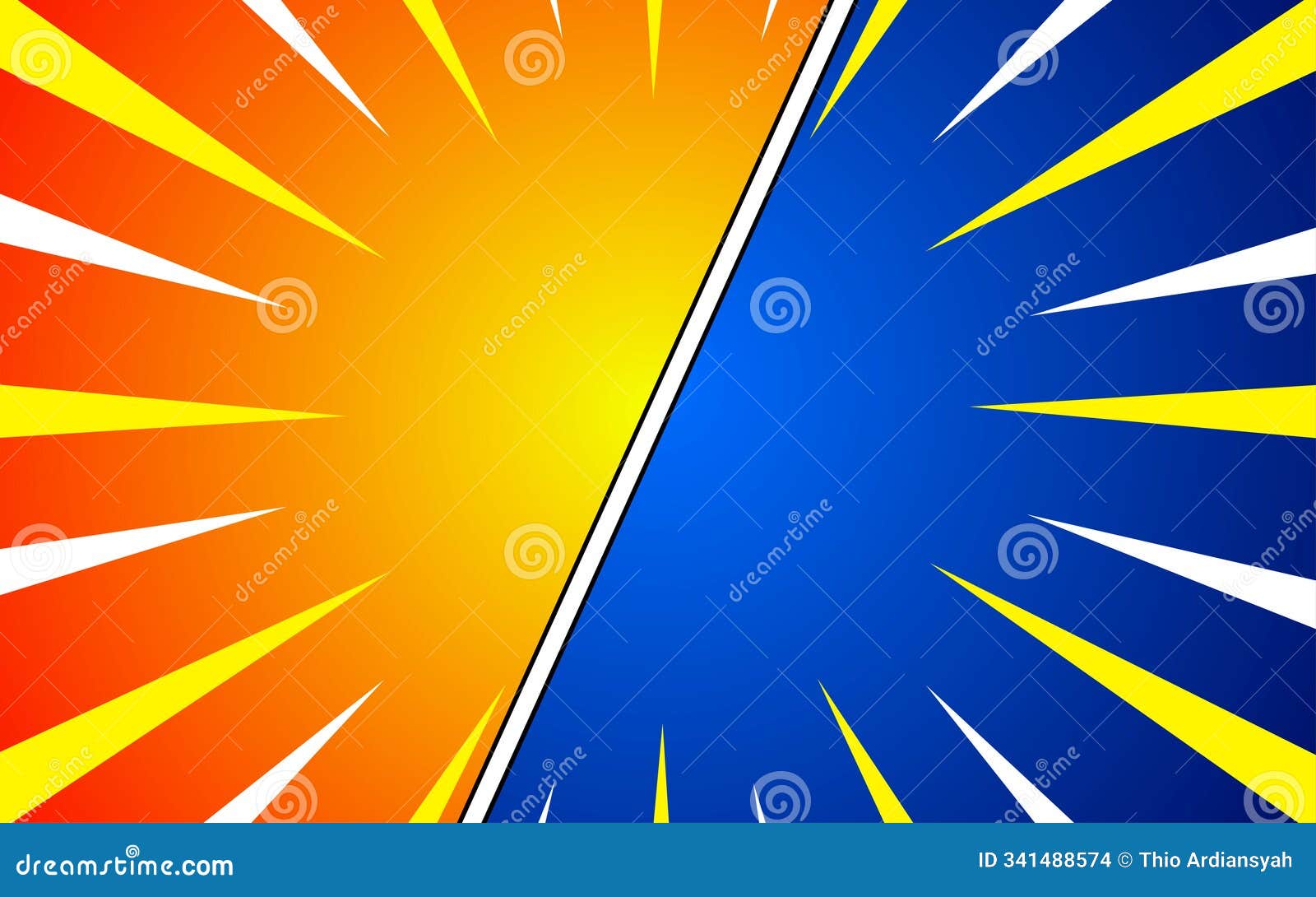 Comic Fighting Cartoon Background Stock Vector - Illustration of ...