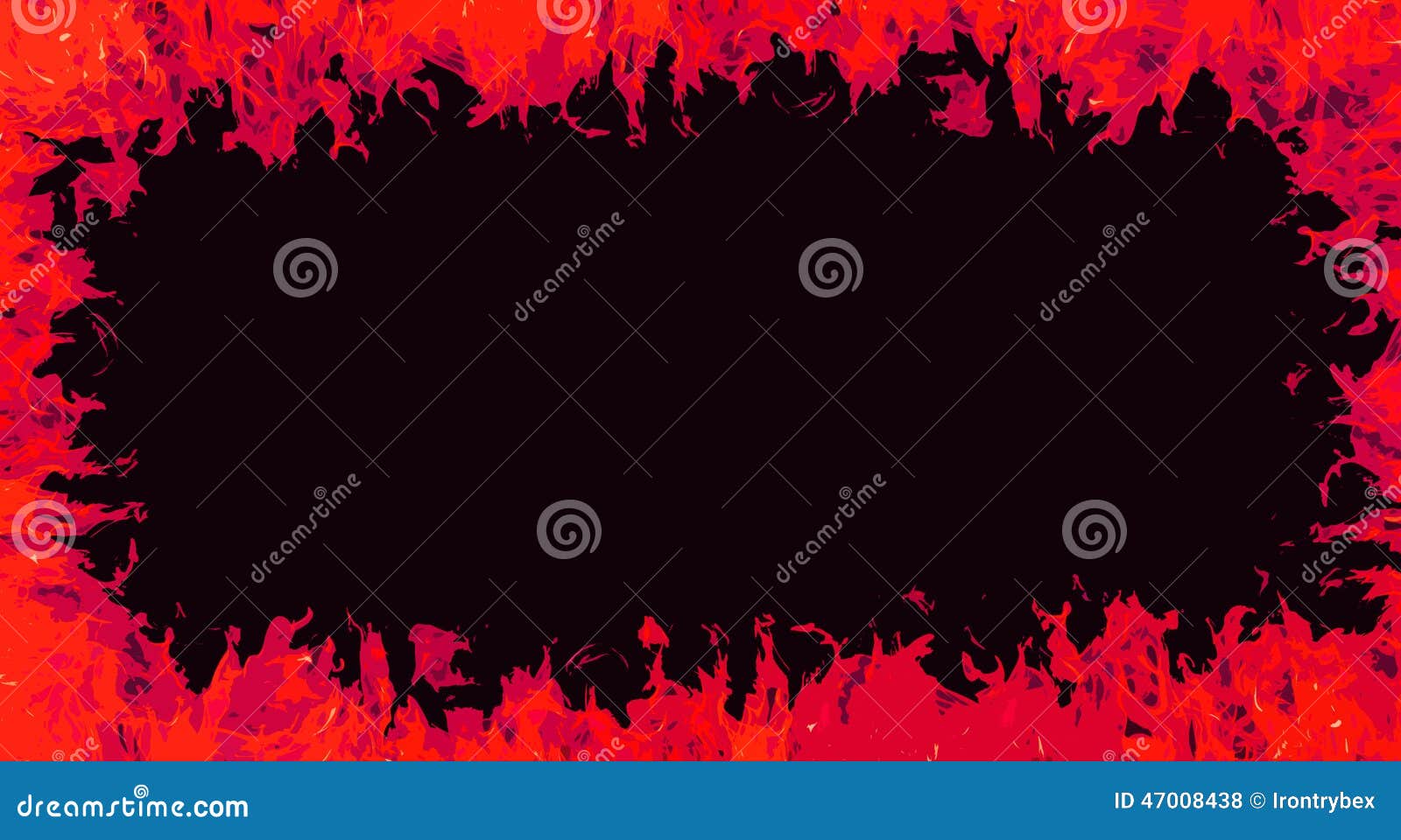 Comic Fire Frame Background Stock Illustration - Illustration of clash ...