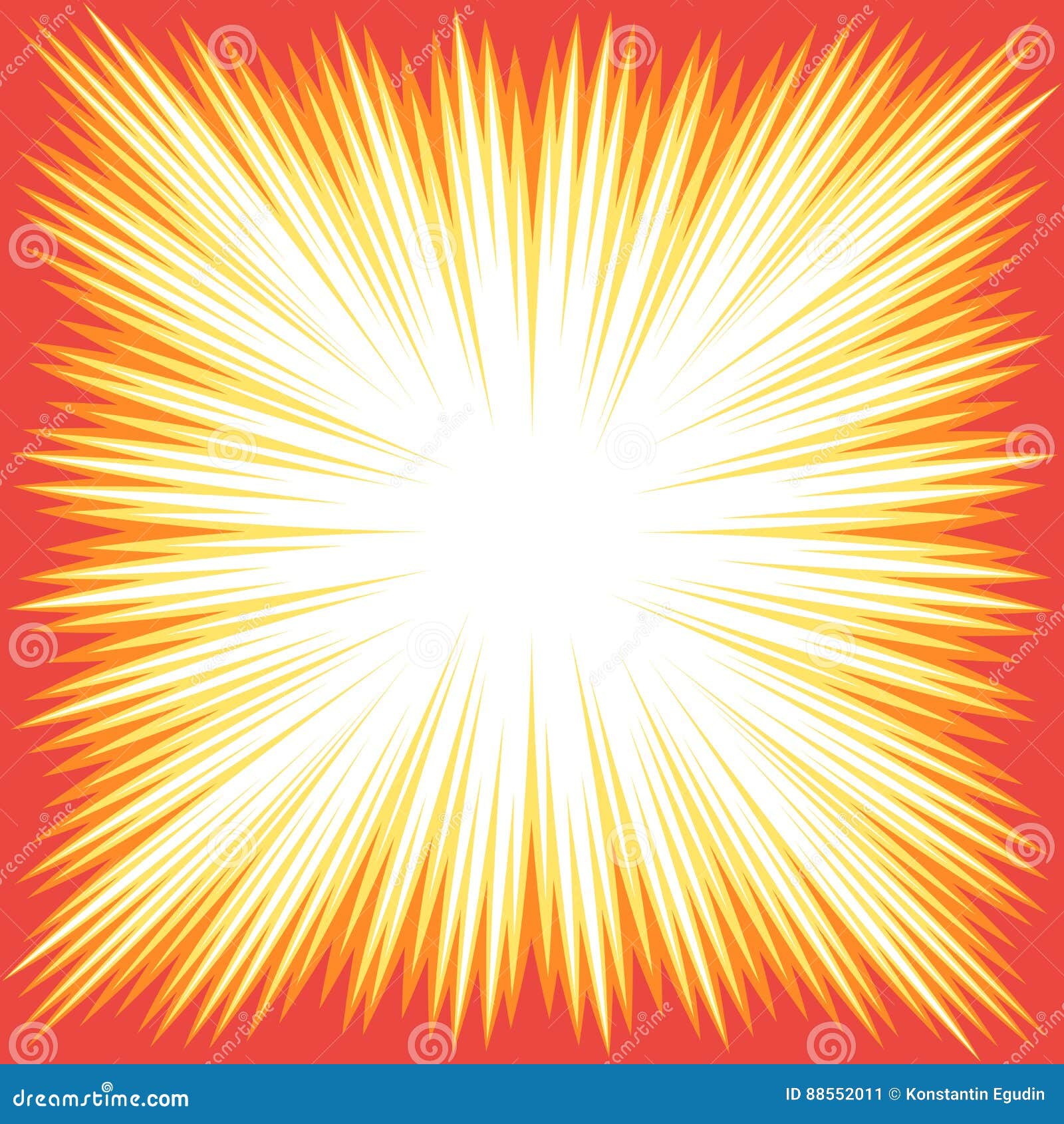 Comic fire frame stock vector. Illustration of blast - 88552011