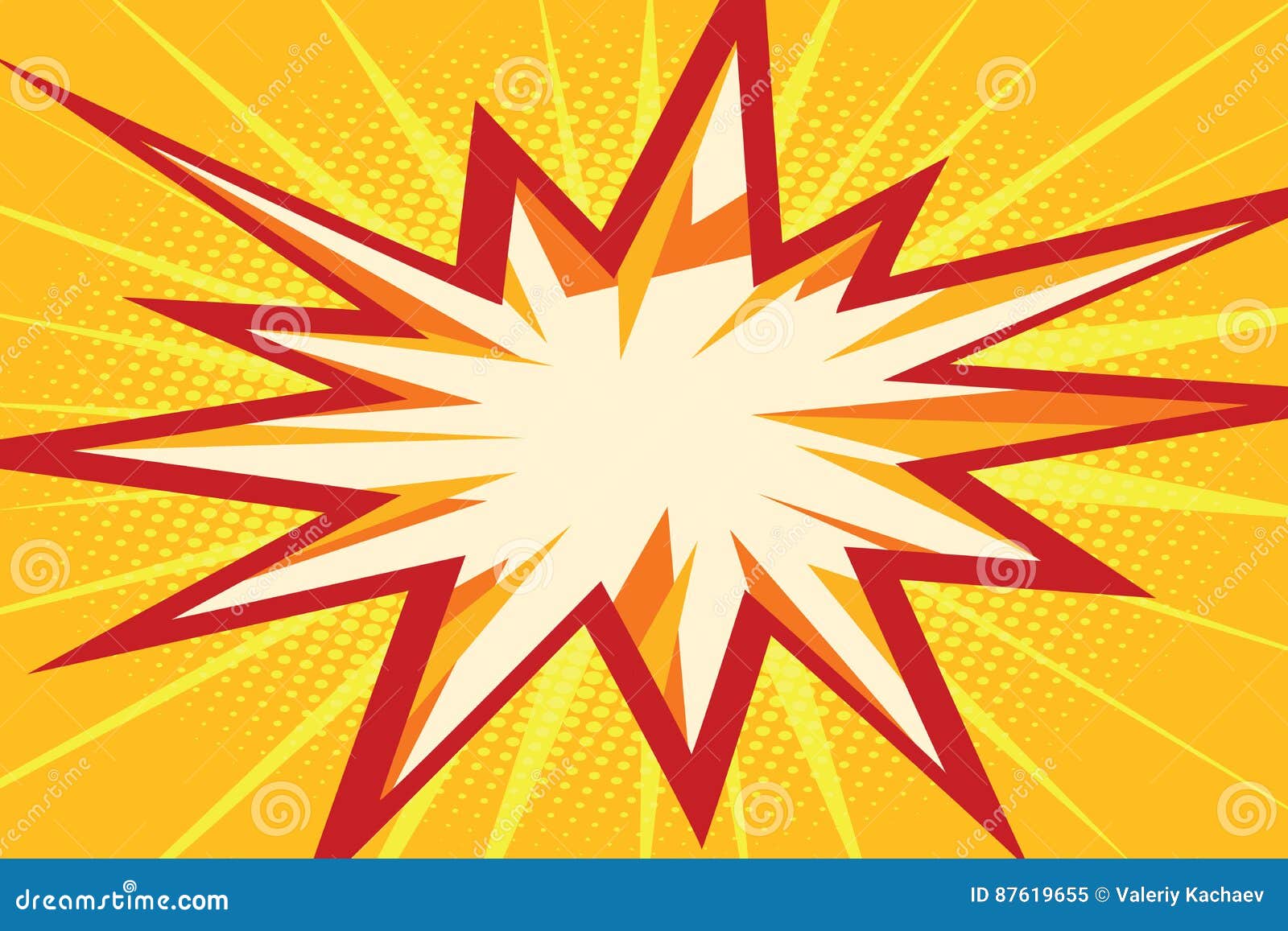 Comic Flash in the Form of Multipath Stars Stock Vector - Illustration ...