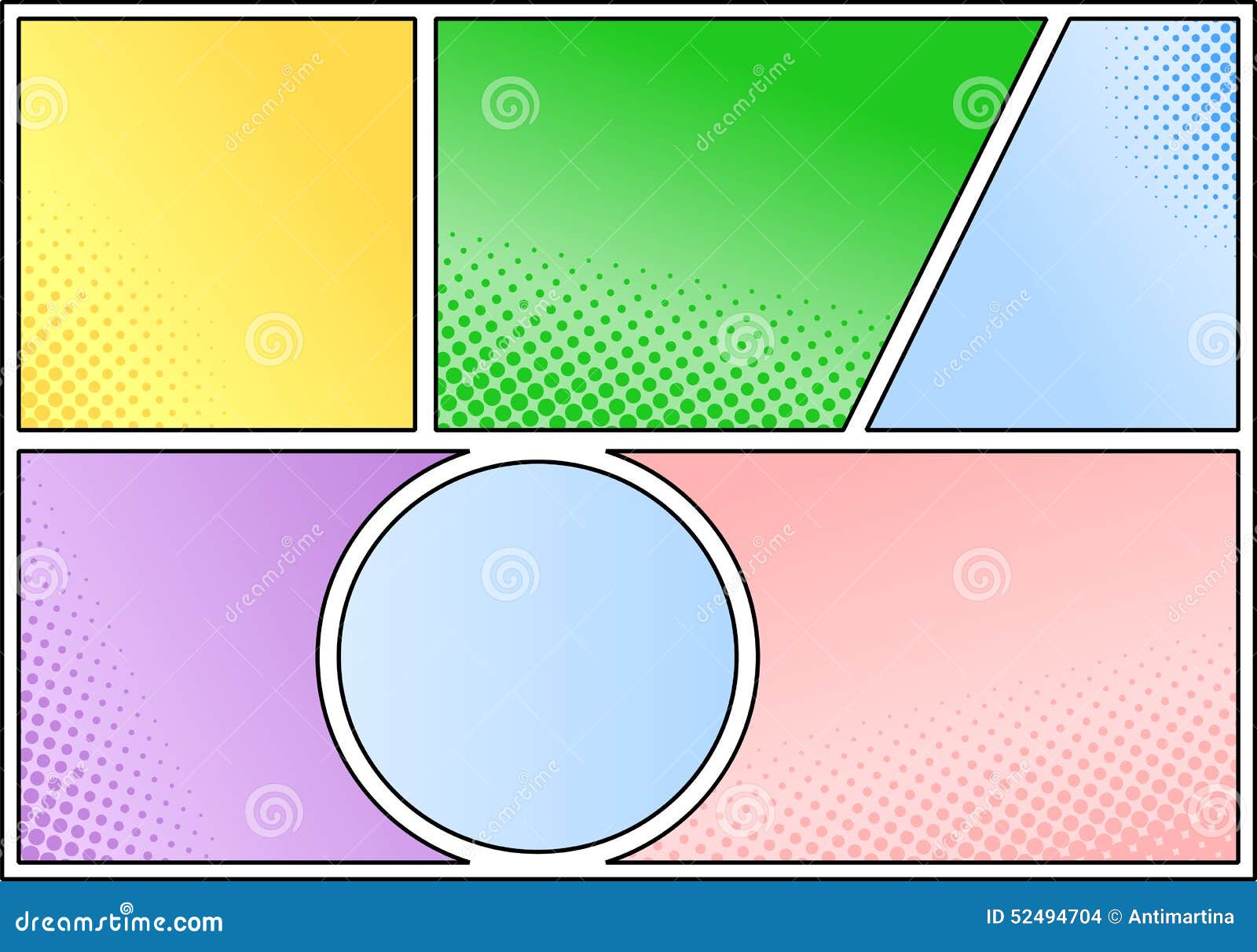 Comic frames as background stock vector. Illustration of graphic - 52494704