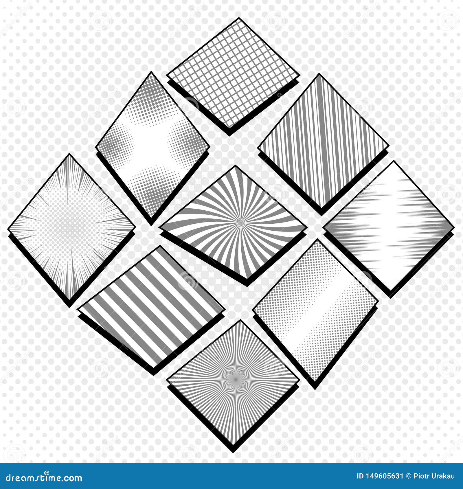 Comic frames composition stock vector. Illustration of collection ...