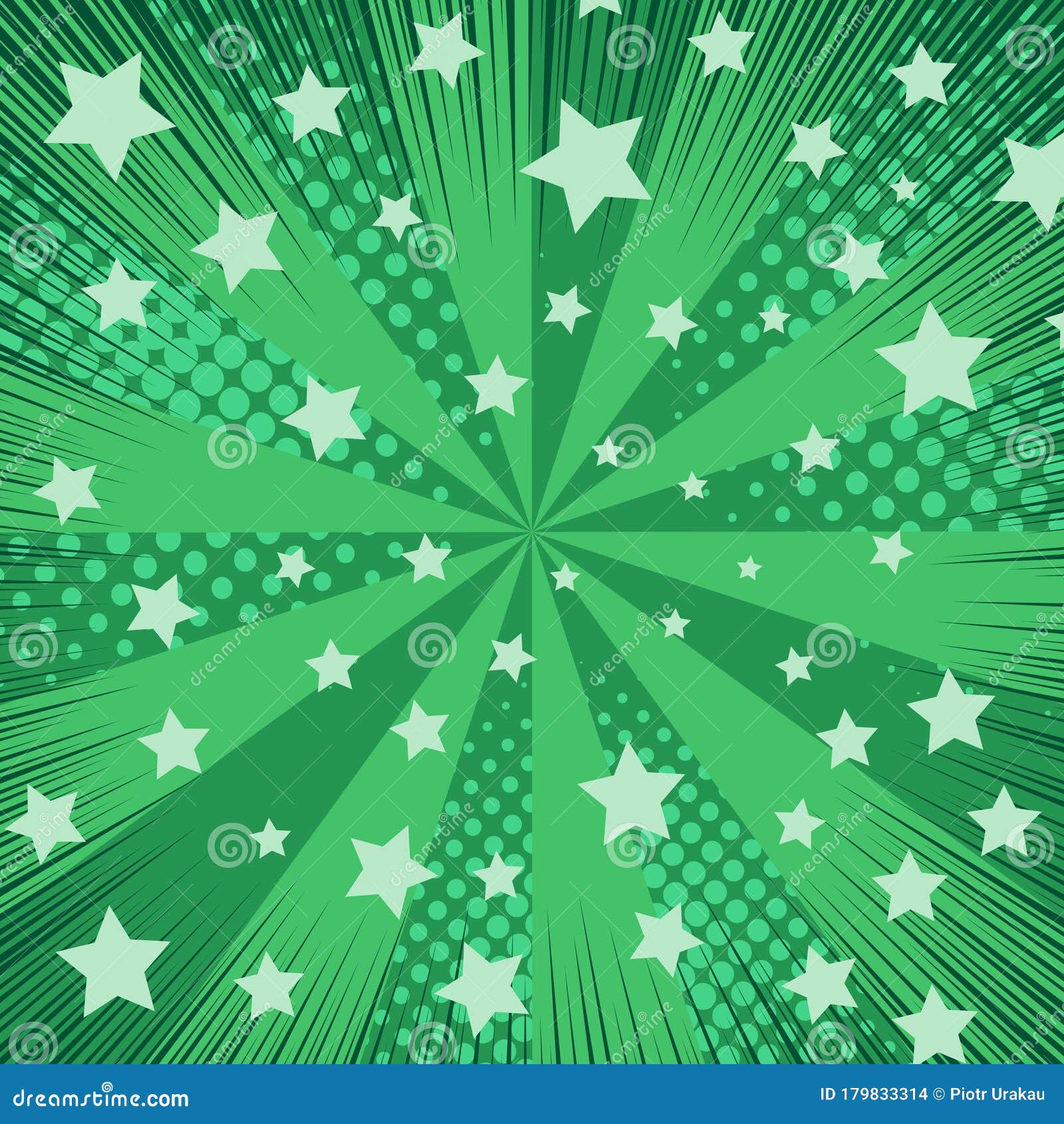 Comic Green Abstract Background Stock Vector - Illustration of ...