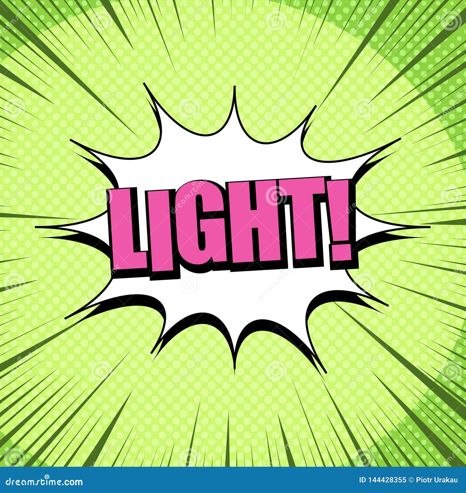 Comic Green Explosive Concept Stock Vector - Illustration of halftone ...