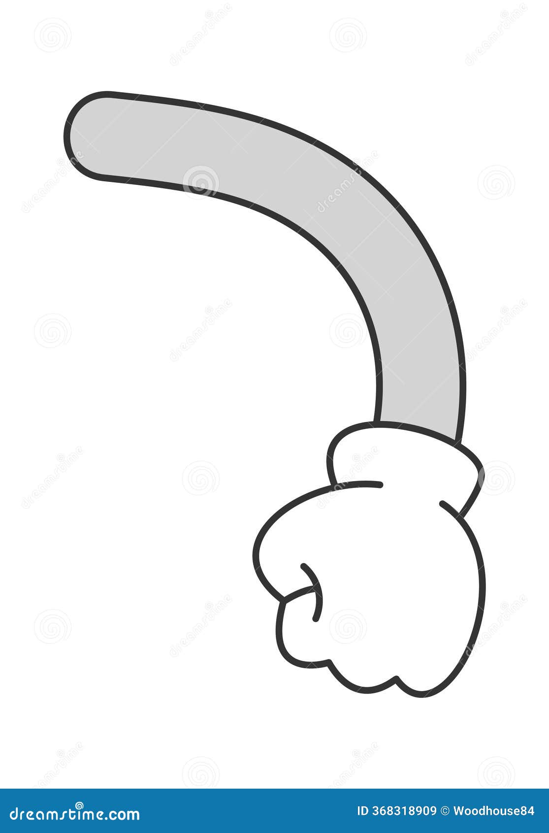 Comic Hand Fist Gesture Doodle Cartoon Vector | CartoonDealer.com ...