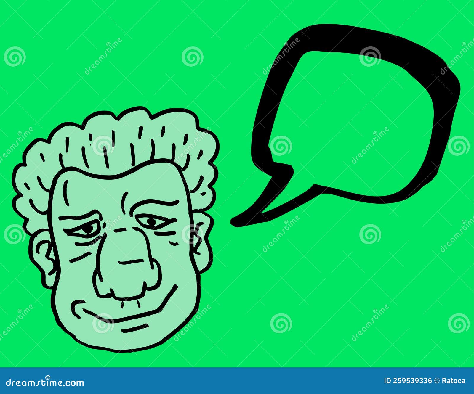 Comic head stock vector. Illustration of design, background - 259539336
