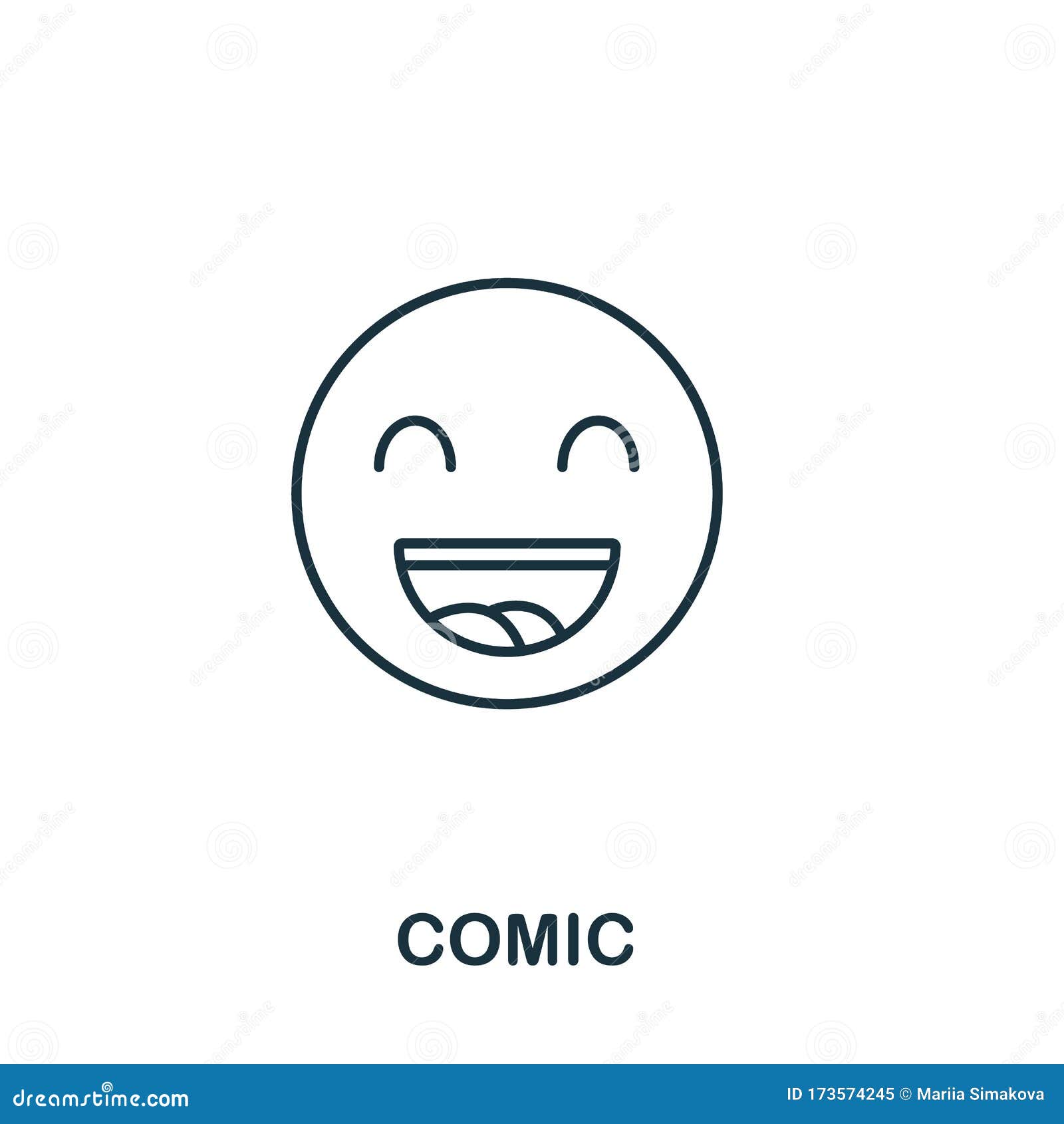 Comic Icon from Hobbies Collection. Simple Line Element Comic Symbol ...
