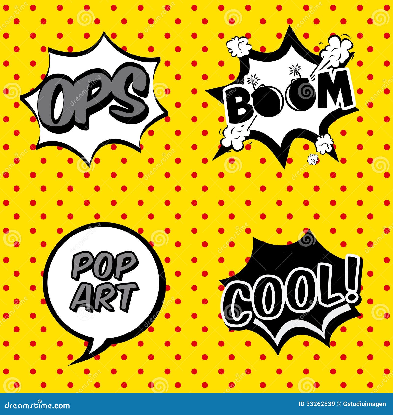 Comic icons stock vector. Illustration of graphic, burst - 33262539