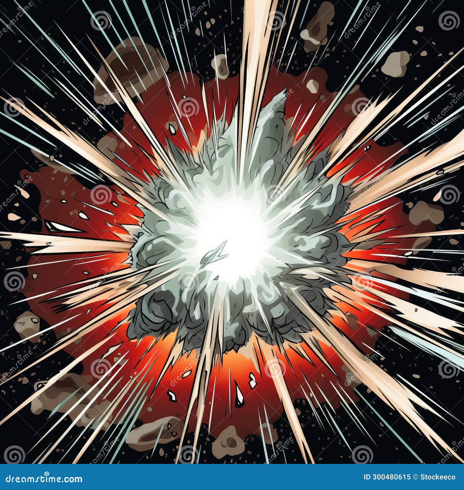 Explosion of an Exploding Star: Quirky Manga Art in Bold Coloration ...