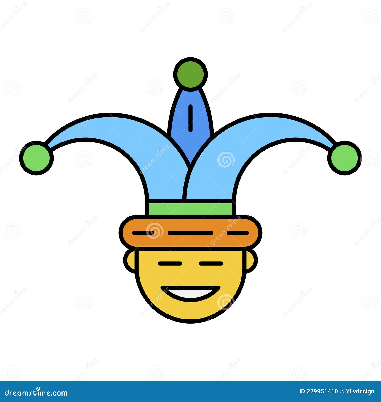 Two Color Joker Vector Icon From Brazilia Concept. Isolated Blue Joker ...