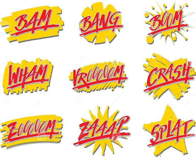 Comic language stock vector. Illustration of boom, icon - 19716778