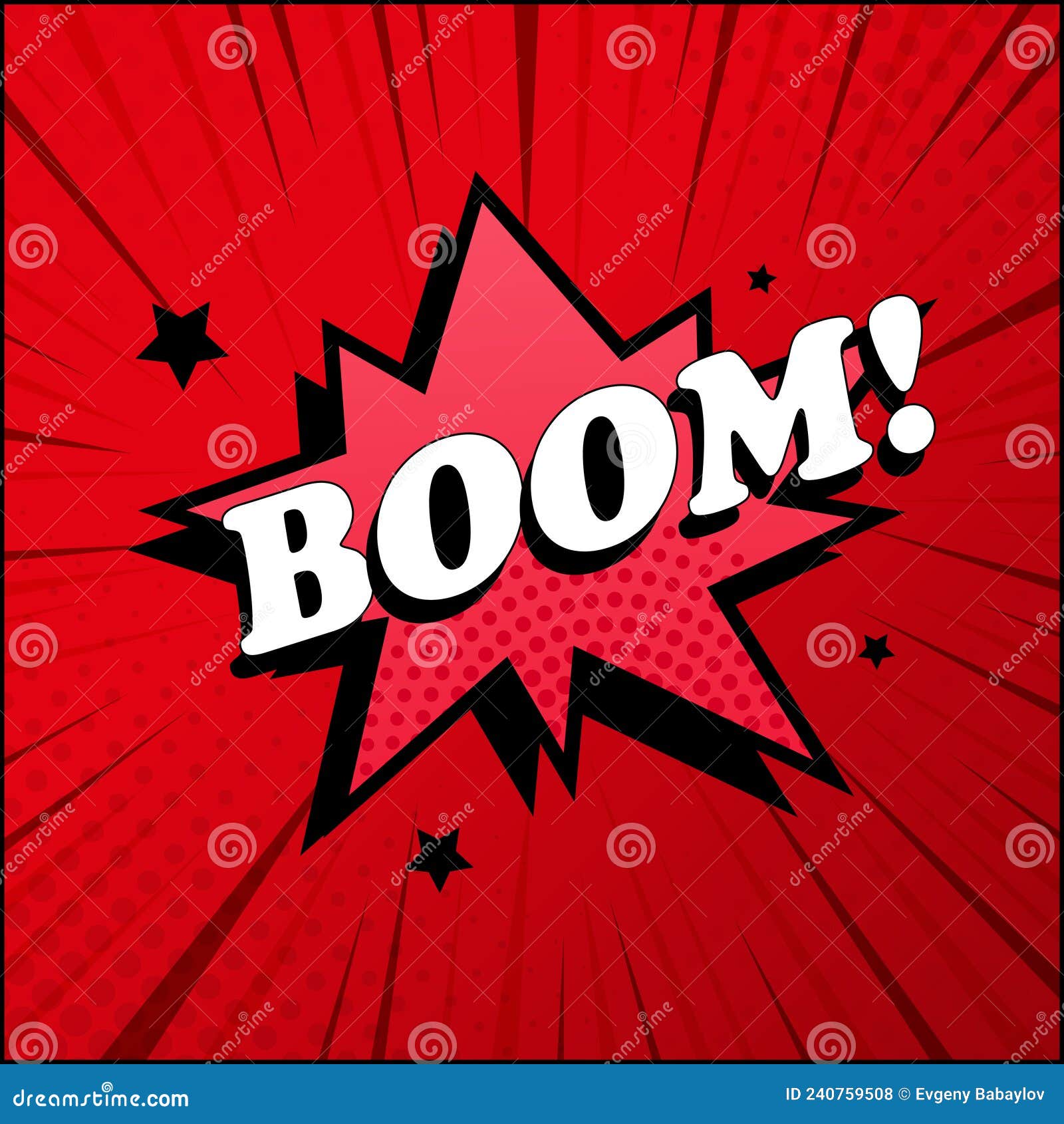 Lettering Boom, Bomb. Comic Text Sound Effects. Vector Bubble Icon ...