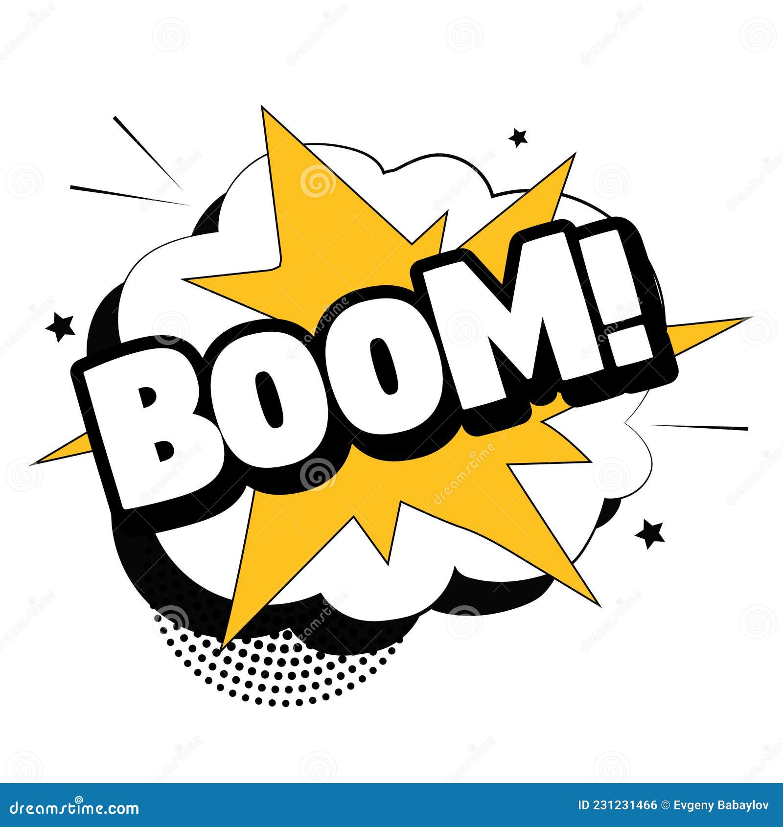 Lettering Boom, Bomb. Cartoon Vector | CartoonDealer.com #91411143