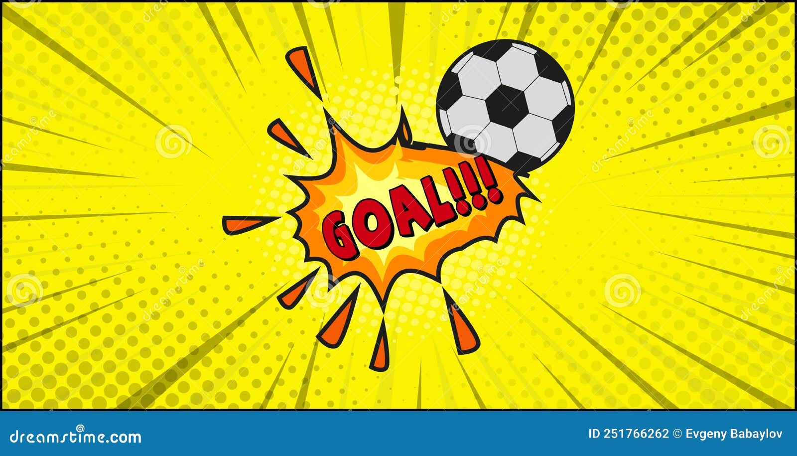 Comic Lettering GOAL on White Background - Vector Stock Vector ...