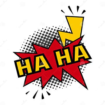 Comic Lettering HA-HA on White Background - Vector Stock Vector ...