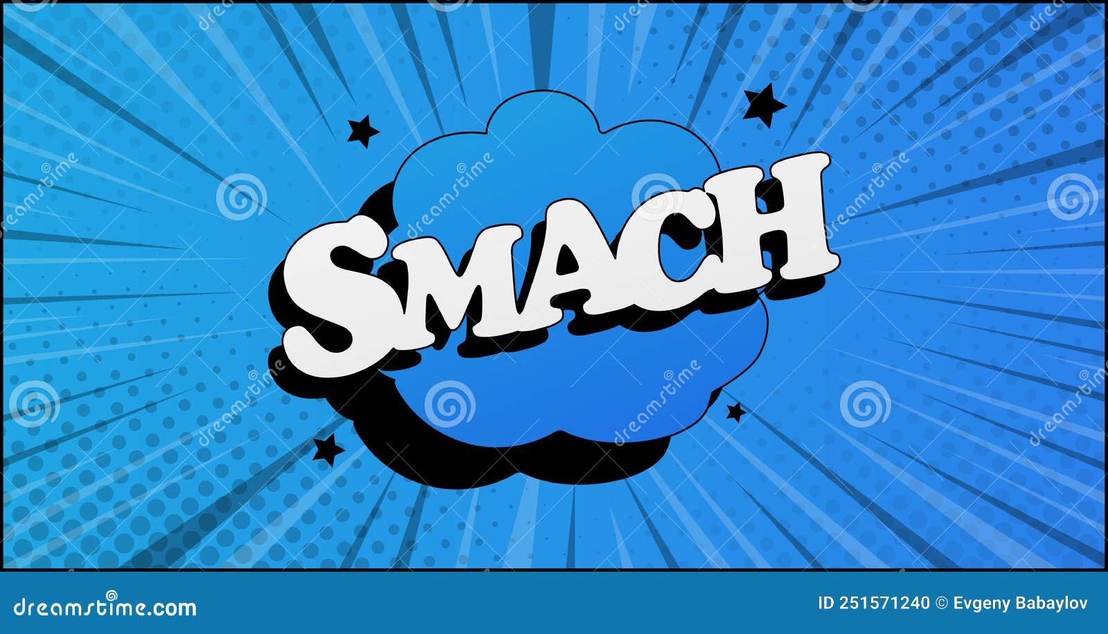 Comic Lettering SMACH on White Background - Vector Stock Vector ...