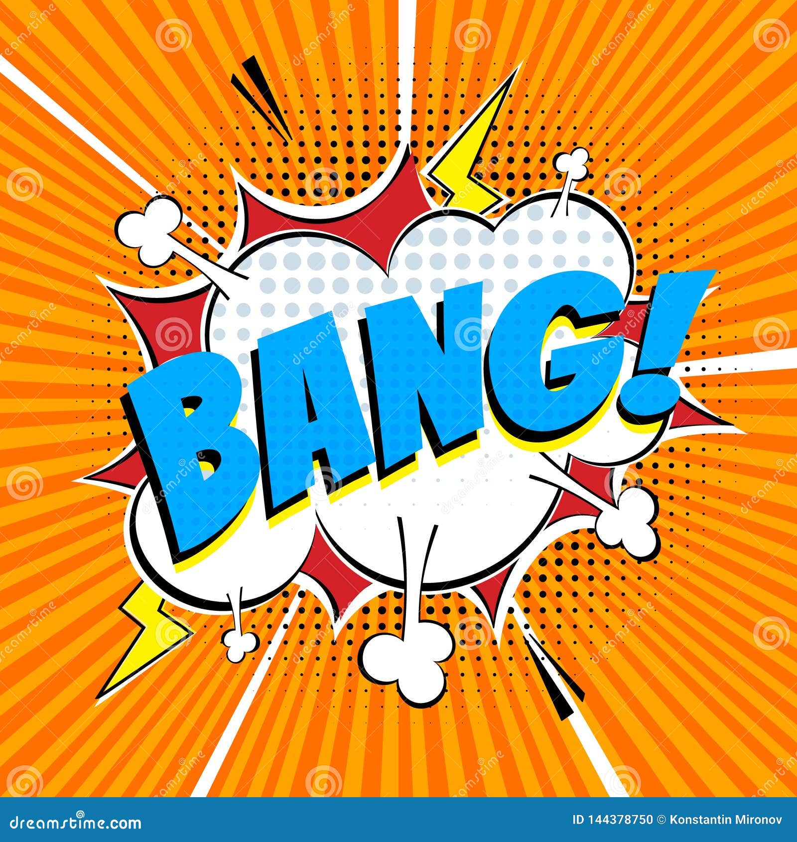 Text Bang Pop Art Cartoon Vector | CartoonDealer.com #59872887