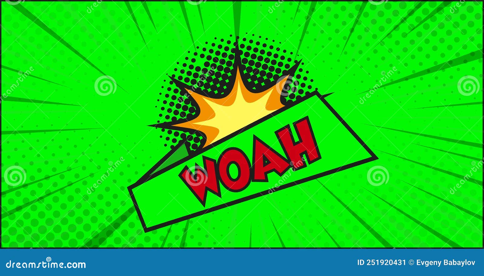 Comic Lettering WOAH on White Background - Vector Stock Vector ...