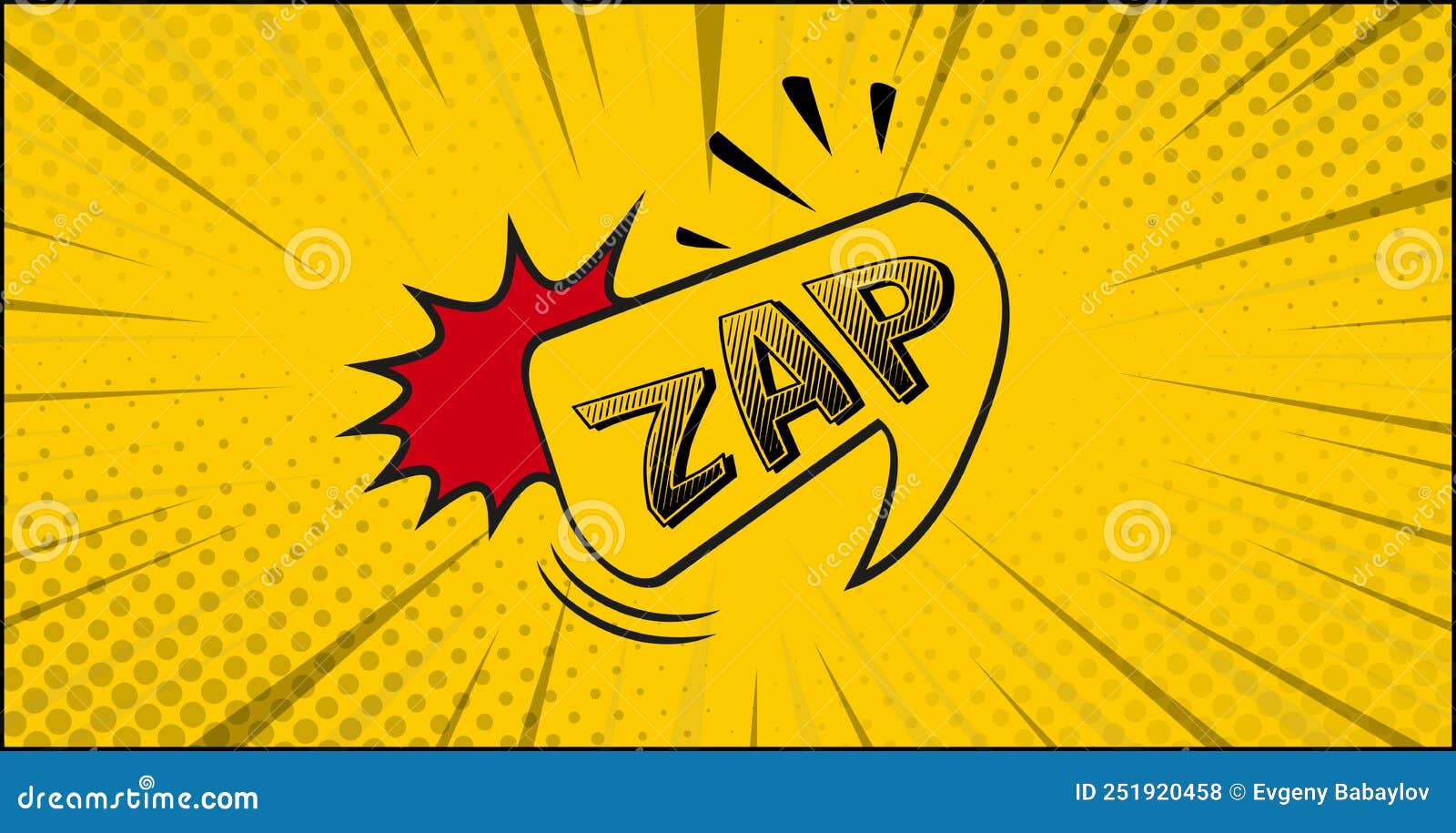 Comic Lettering ZAP on White Background - Vector Stock Vector ...