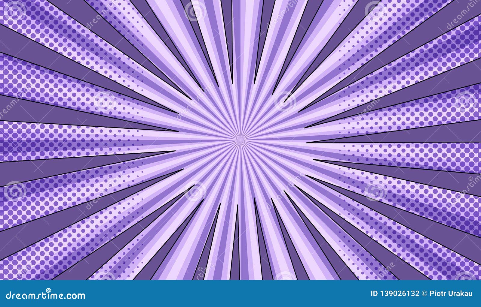 Comic Light Explosive Purple Background Stock Vector - Illustration of ...