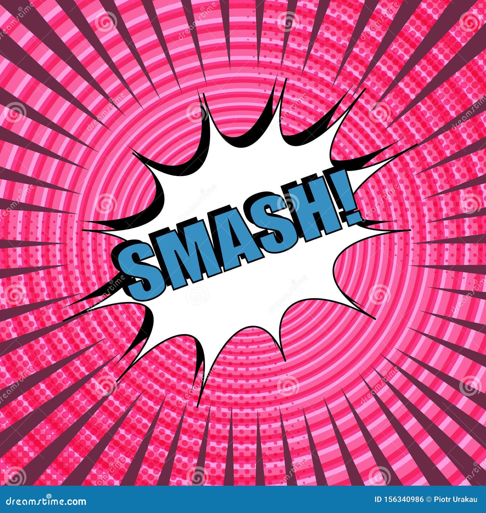 Comic light pink concept stock vector. Illustration of graphic - 156340986