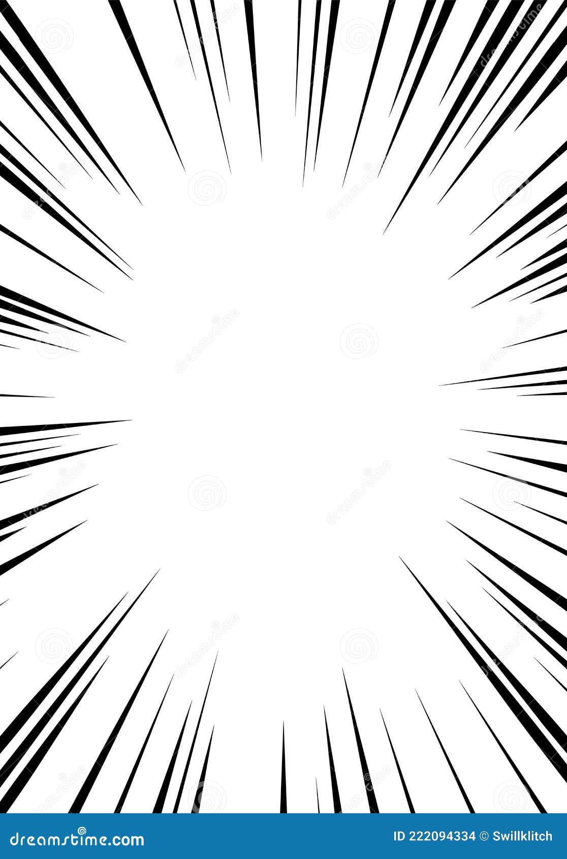 Comic Lines Frame Representing Speed or Explosion. Cartoon Blast ...