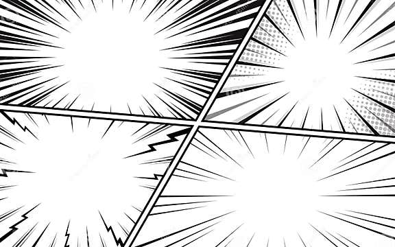 Comic Magazine Background Set Stock Illustration - Illustration of ...