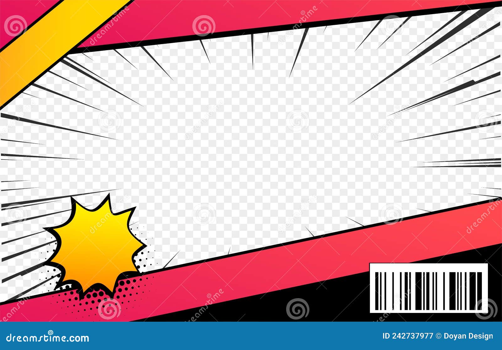 Comic Magazine Front Cover Page Design Stock Vector - Illustration of ...