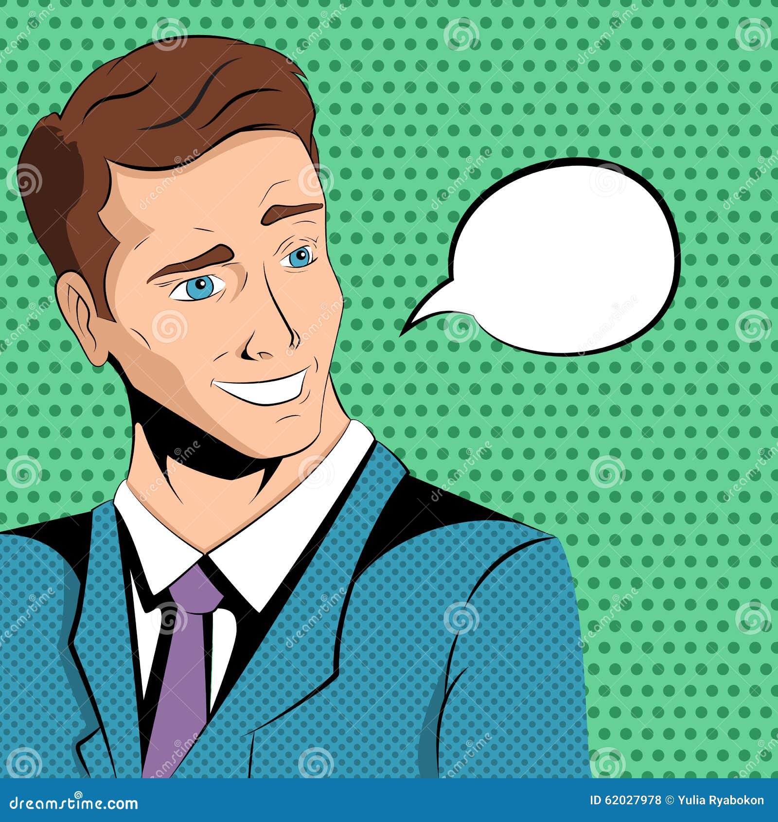 Comic man says stock vector. Illustration of approval - 62027978