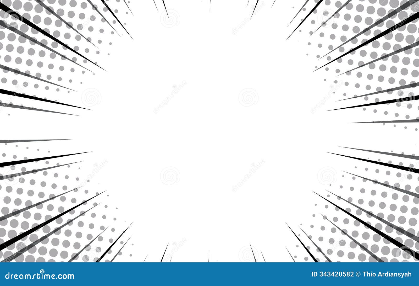 Comic Manga Radial Lines With Speed Effect For Comic Books Cartoon ...