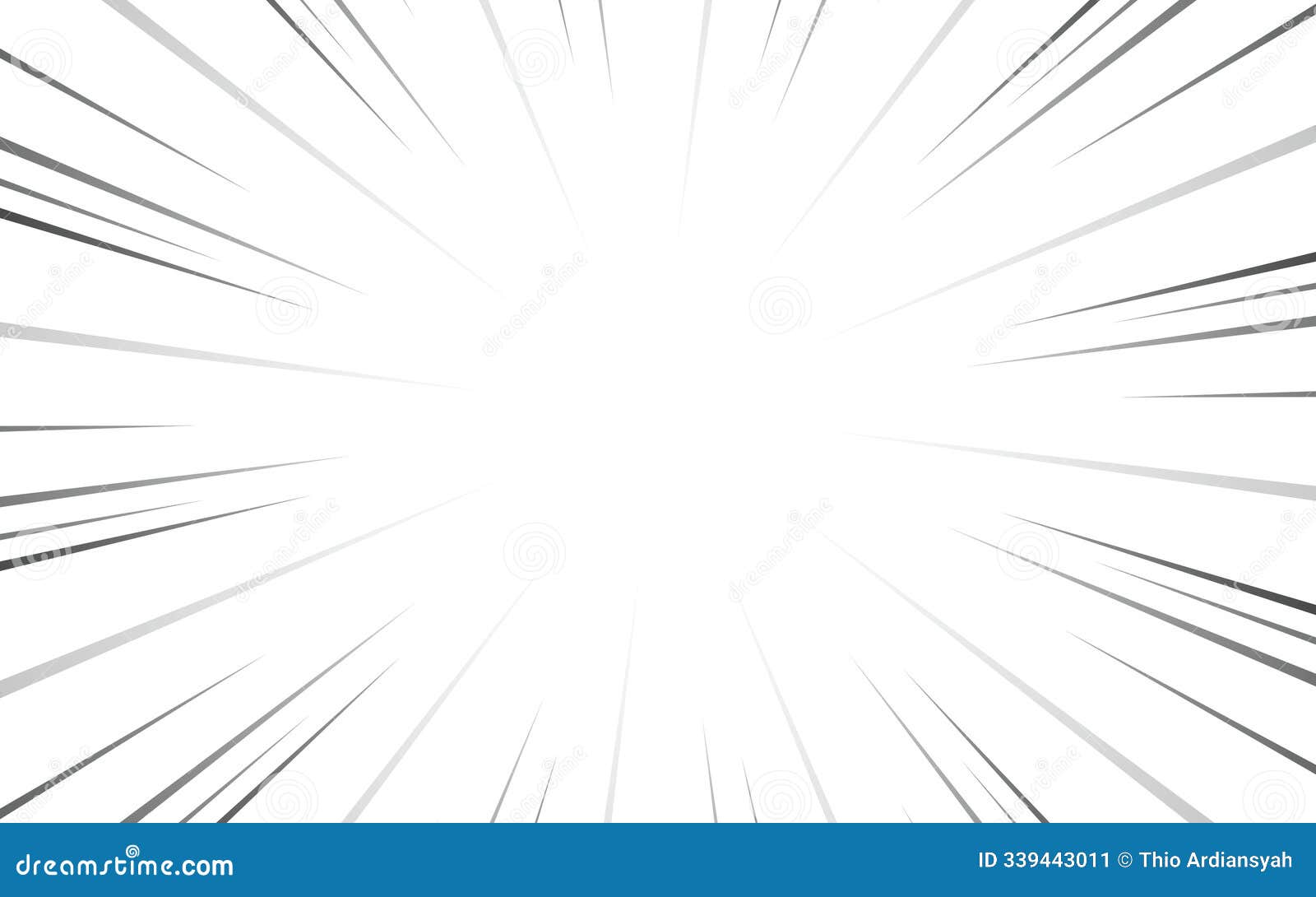 Comic Manga Radial Lines with Speed Effect for Comics Book. Black and ...