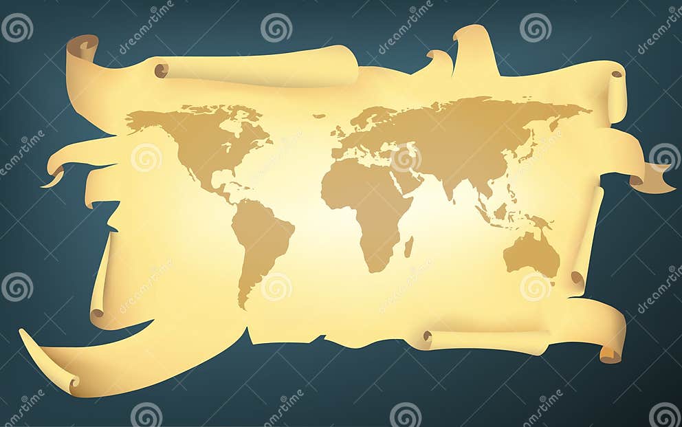 Comic map stock vector. Illustration of global, america - 19041900
