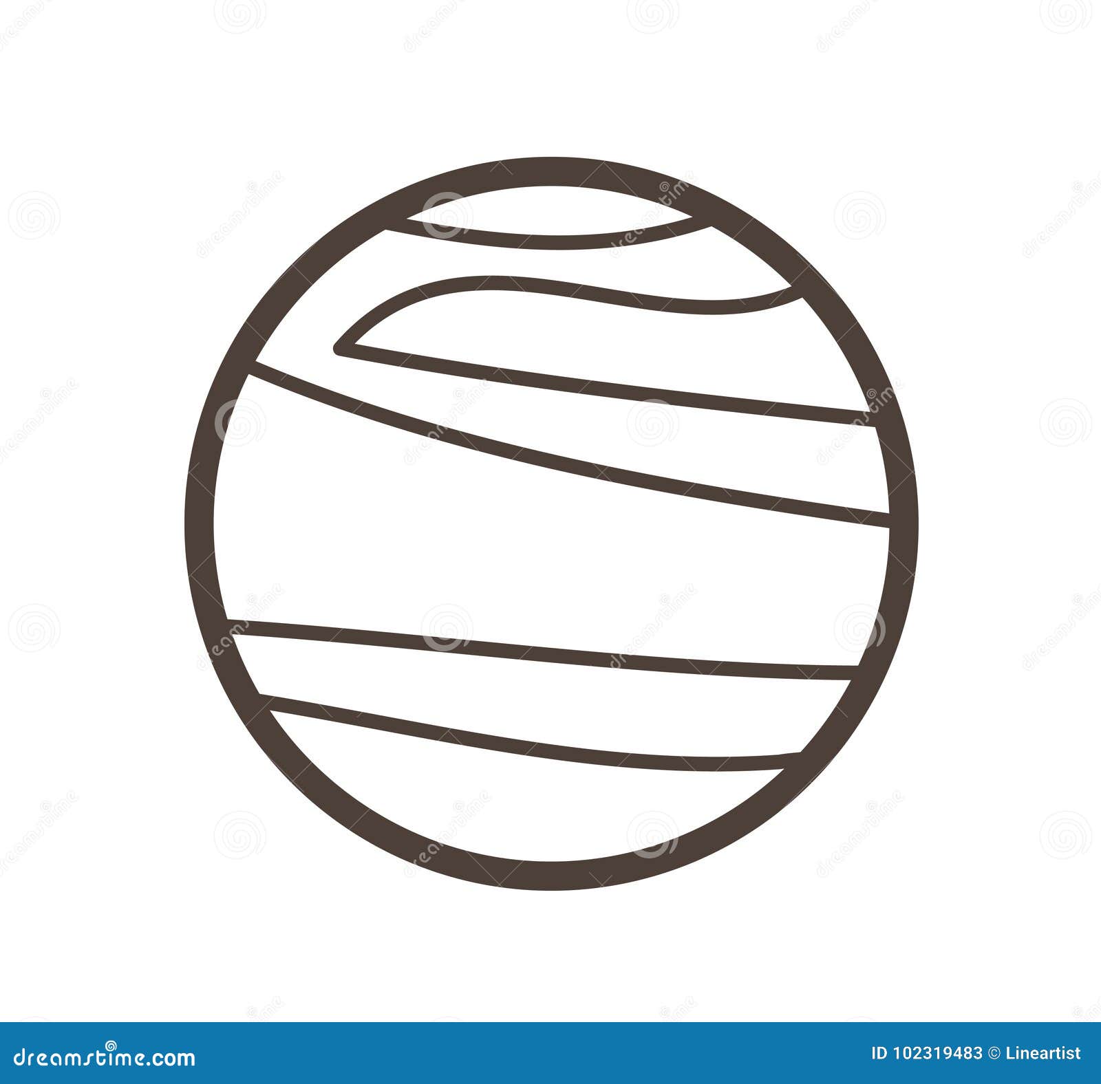 Comic Mars Planet Vector Clipart Stock Illustration - Illustration of ...