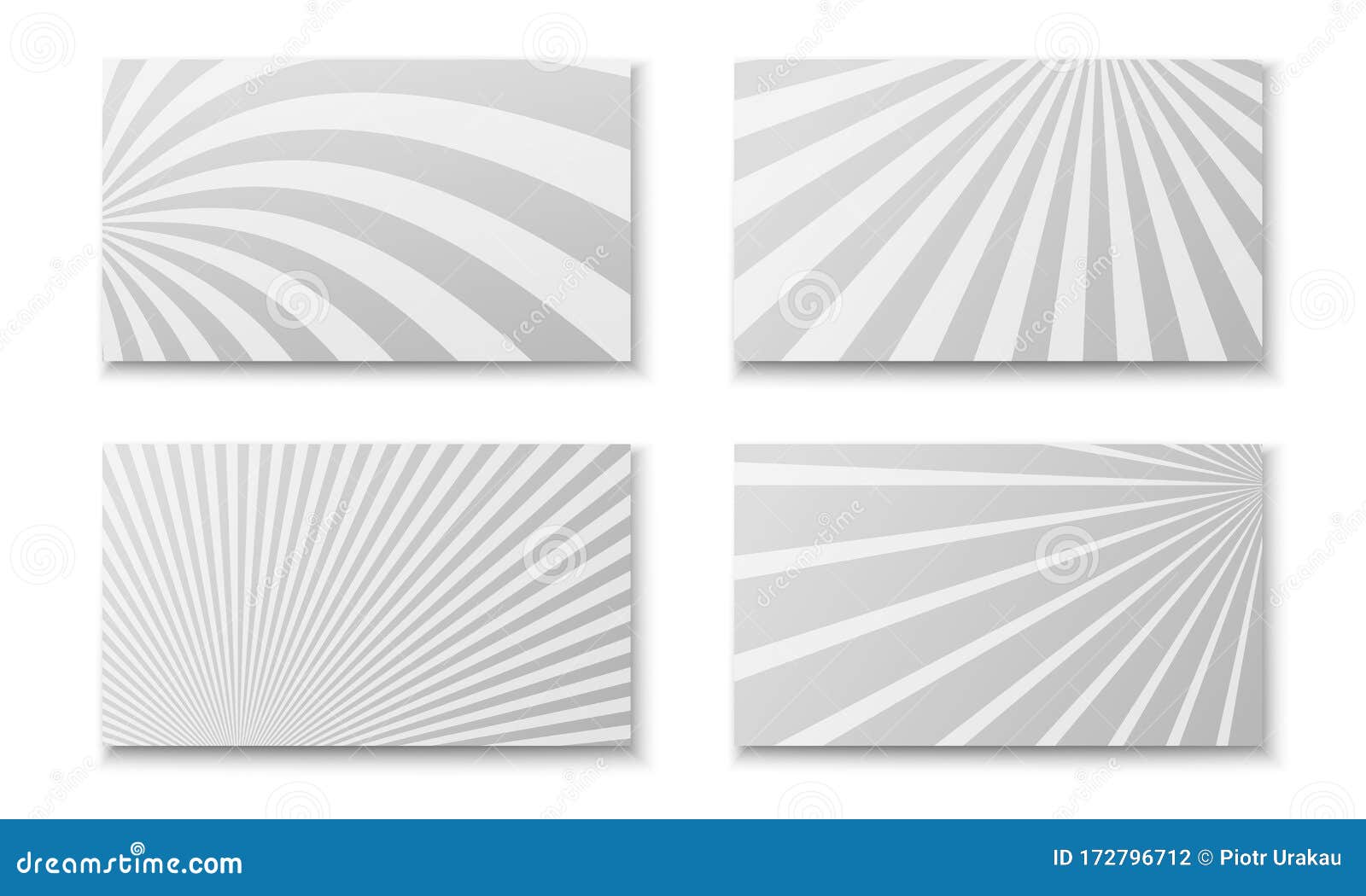 Comic Monochrome Cards Composition Stock Vector - Illustration of ...