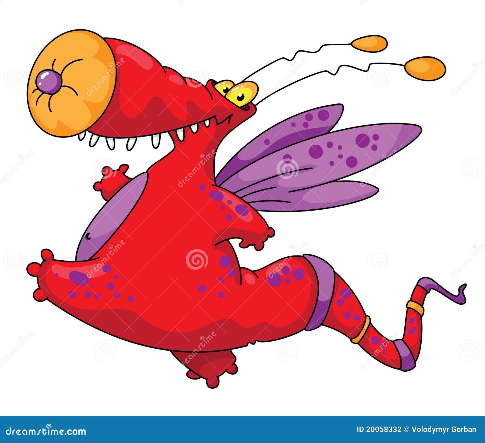 Comic monster stock vector. Illustration of horror, humor - 20058332