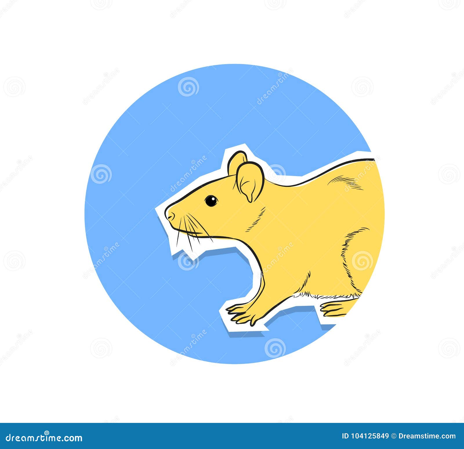 Comic Mouse Vector Illustration Stock Vector - Illustration of domestic ...