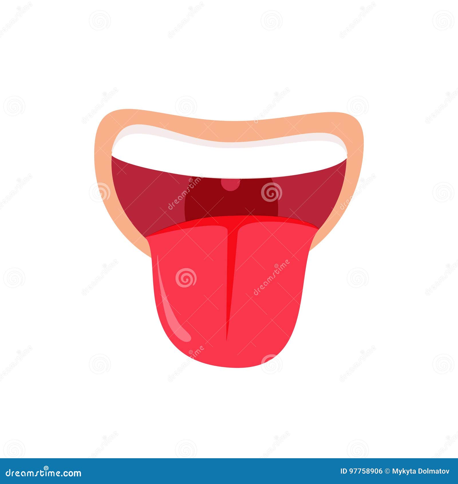Tongue Icon Vector From Anatomy Collection. Thin Line Tongue Outline ...