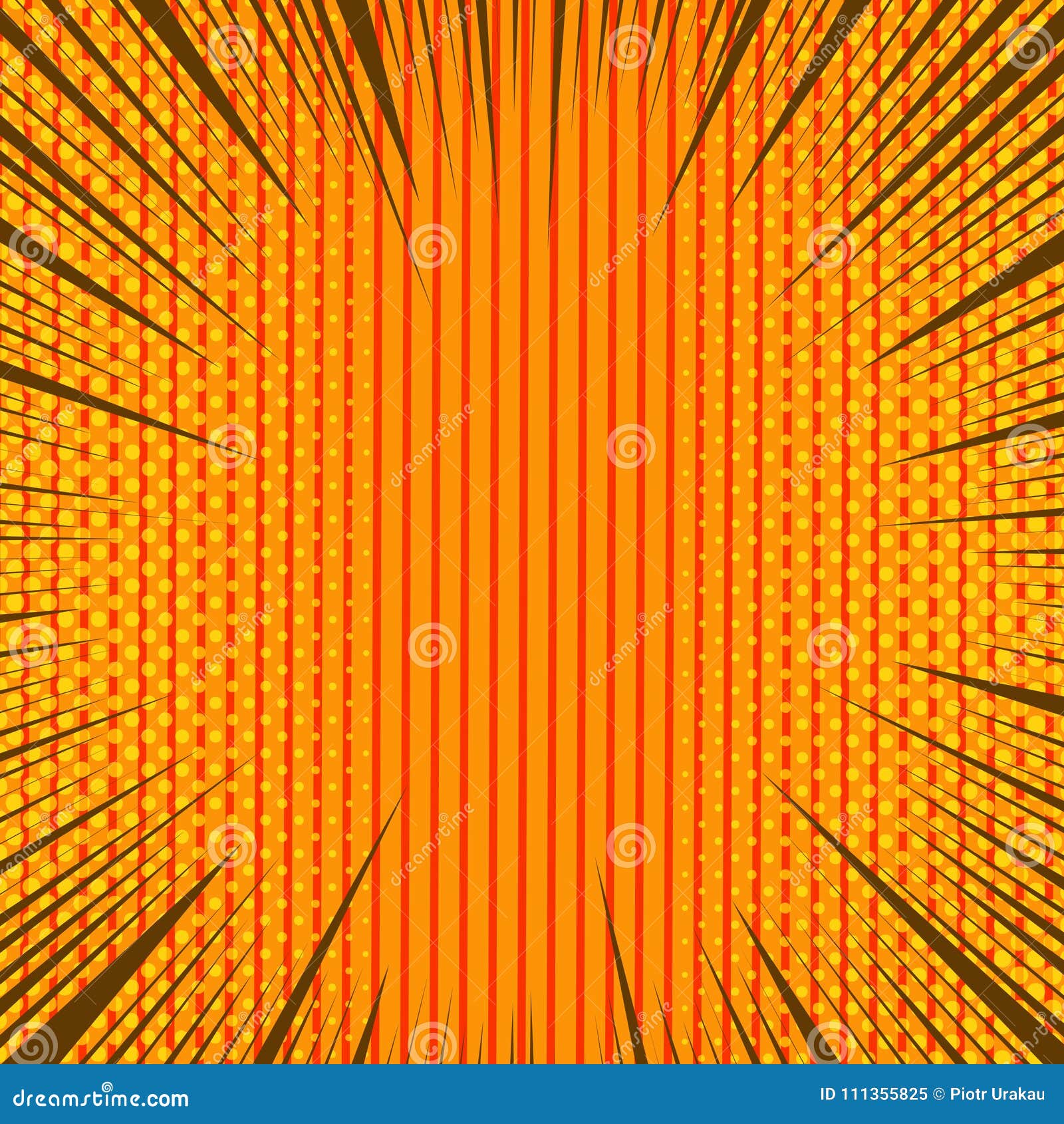 Comic Orange Blank Background Stock Vector - Illustration of effect ...