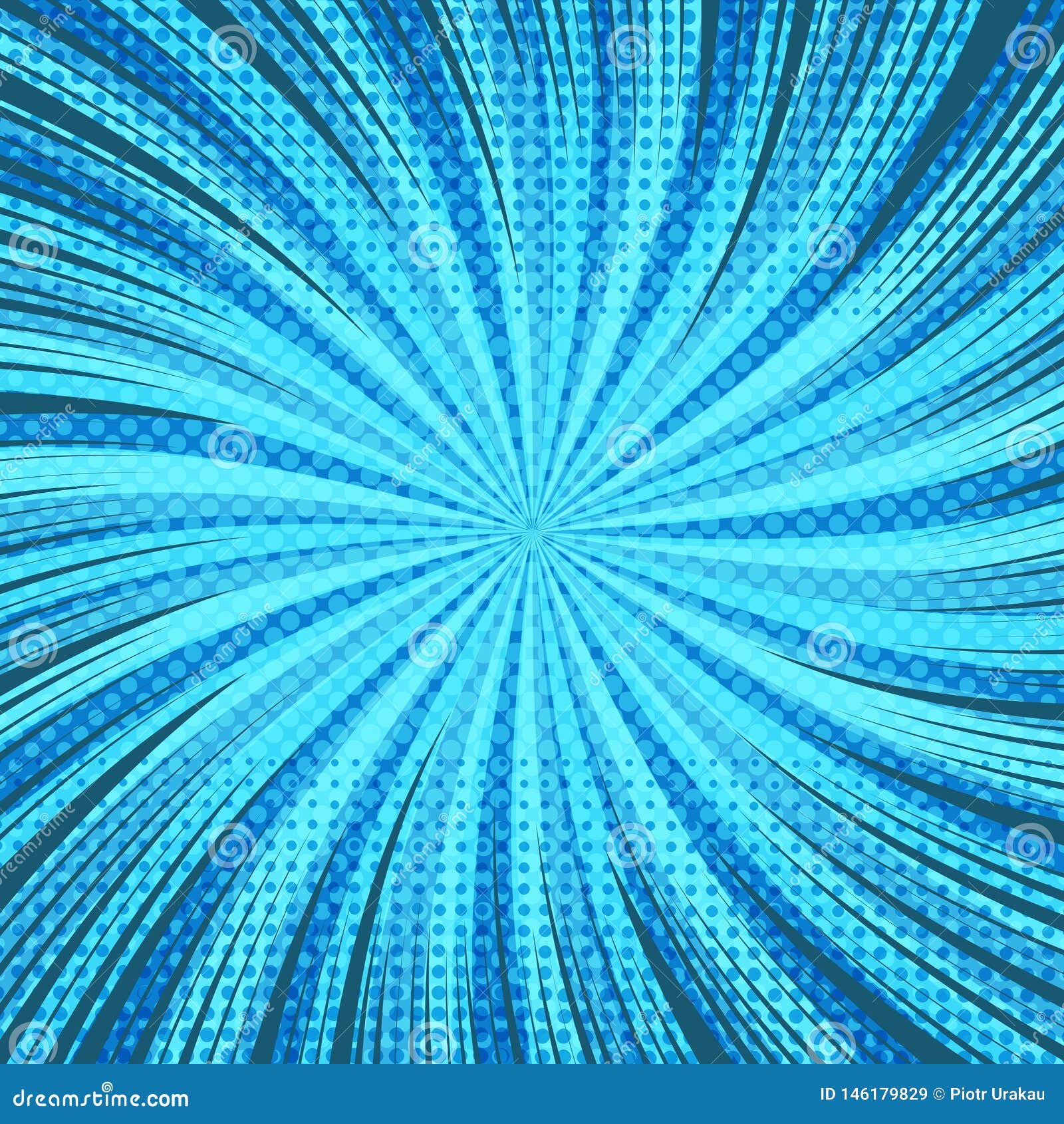 Comic Page Abstract Blue Light Background Stock Vector - Illustration ...