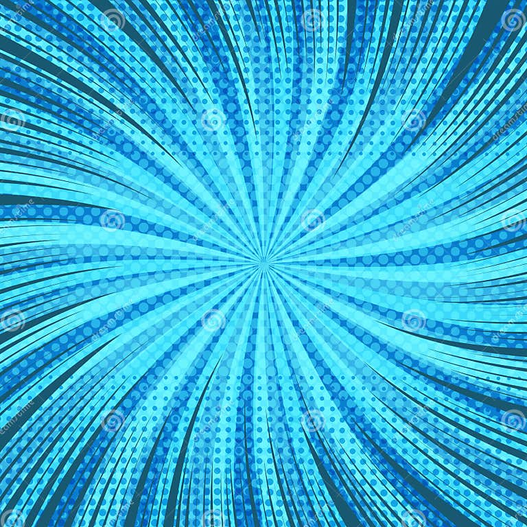 Comic Page Abstract Blue Light Background Stock Vector - Illustration ...