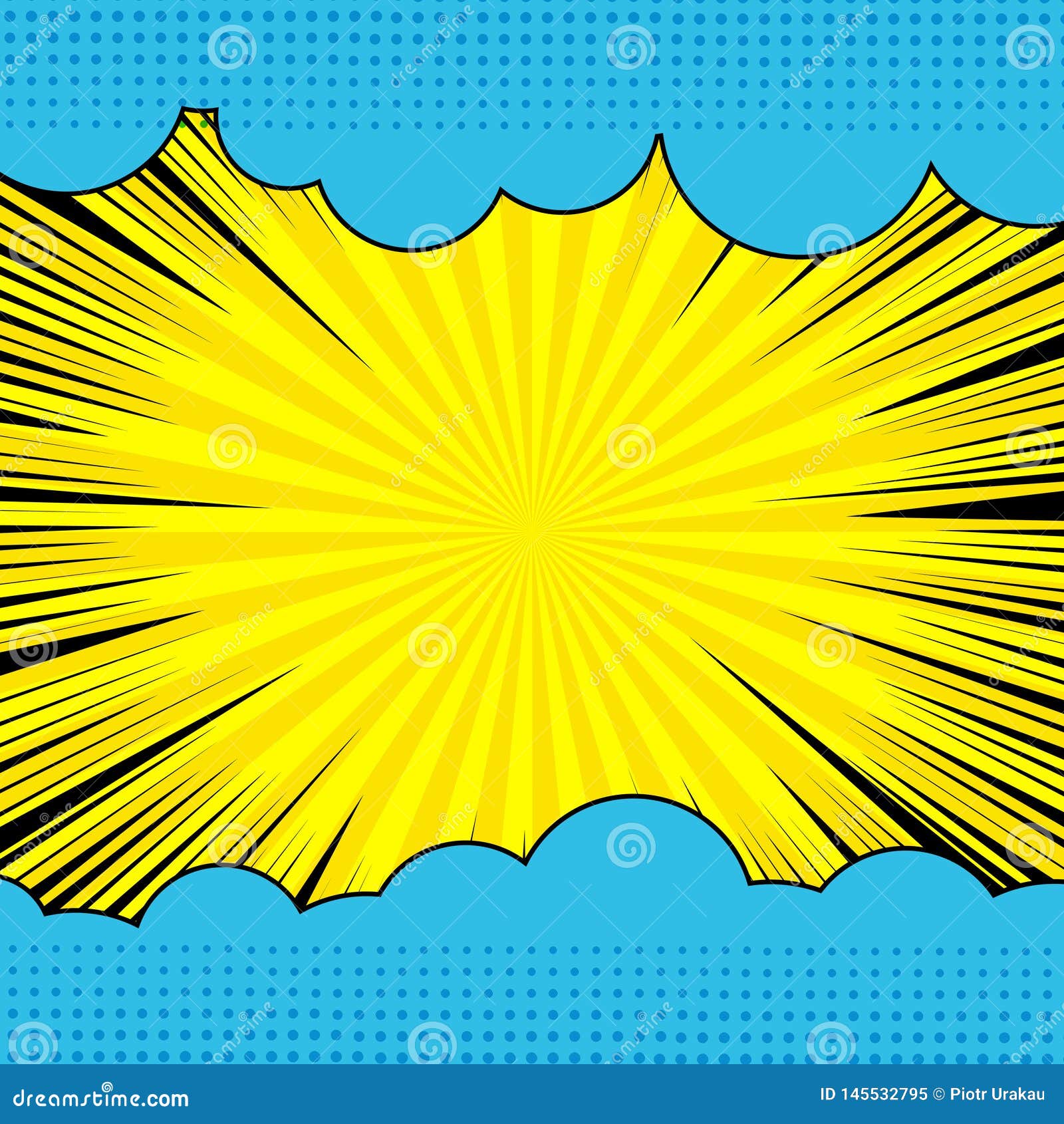 Comic Page Abstract Light Concept Stock Vector - Illustration of light ...