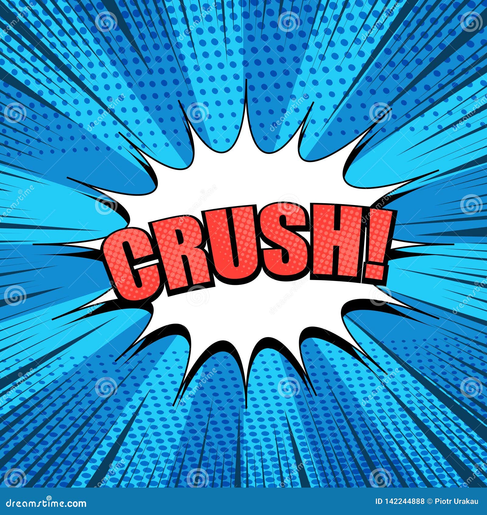 Comic Page Bright Blue Template Vector Illustration | CartoonDealer.com ...