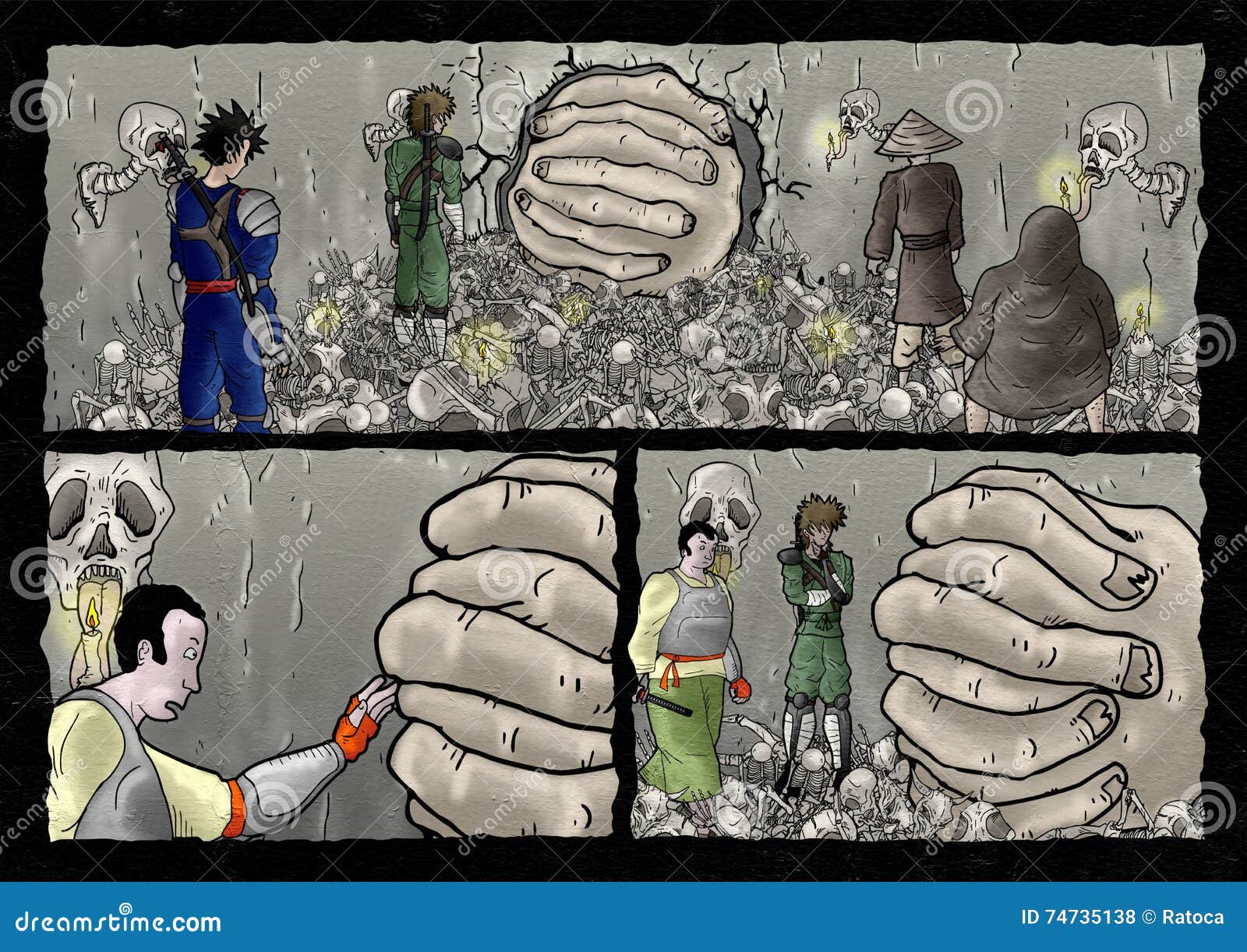 Comic page draw stock illustration. Illustration of imaginative - 74735138