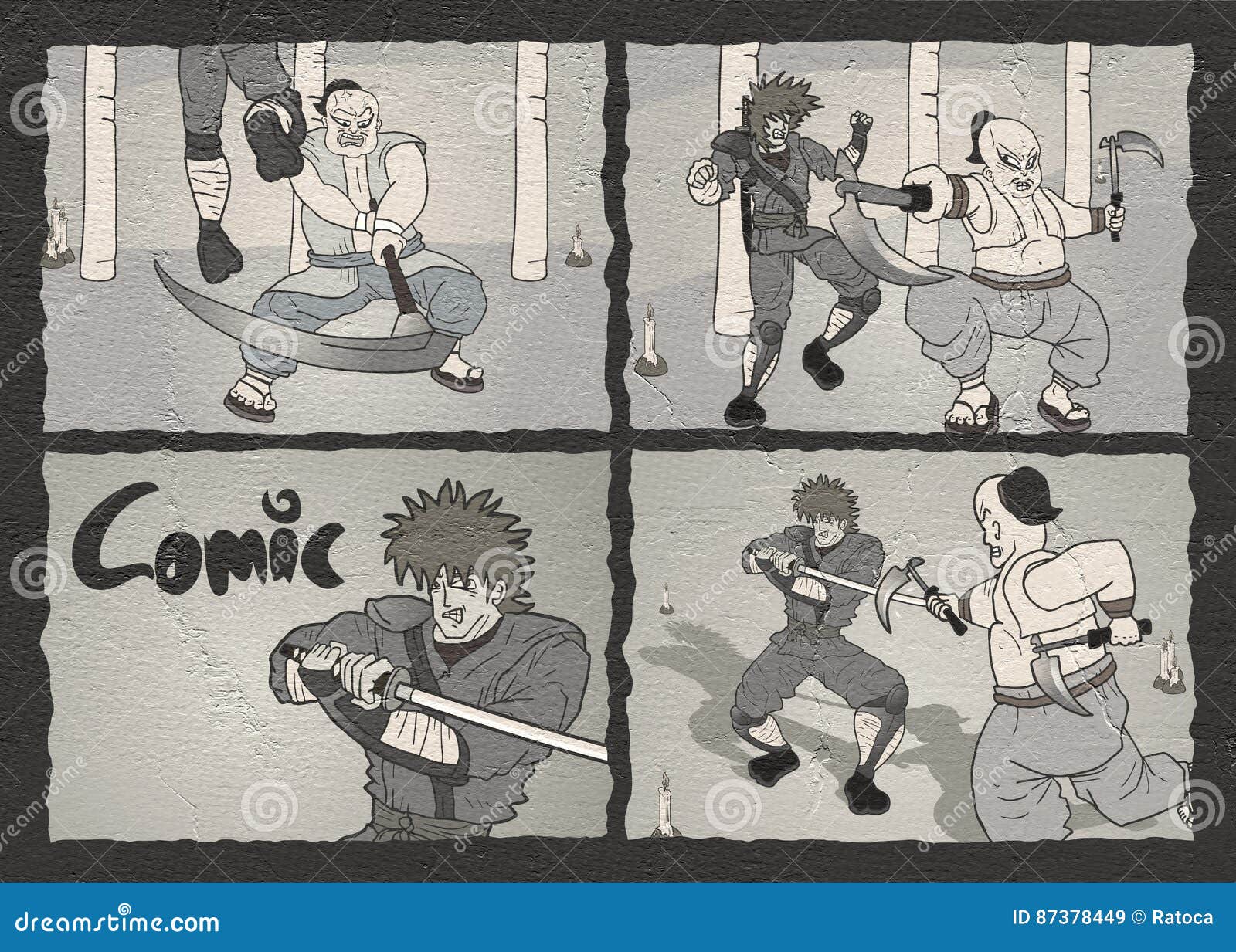 Comic page draw stock illustration. Illustration of expressive - 87378449