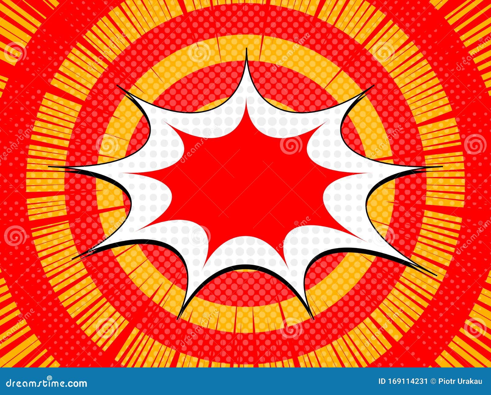 Comic Page Explosive Template Stock Vector - Illustration of banner ...