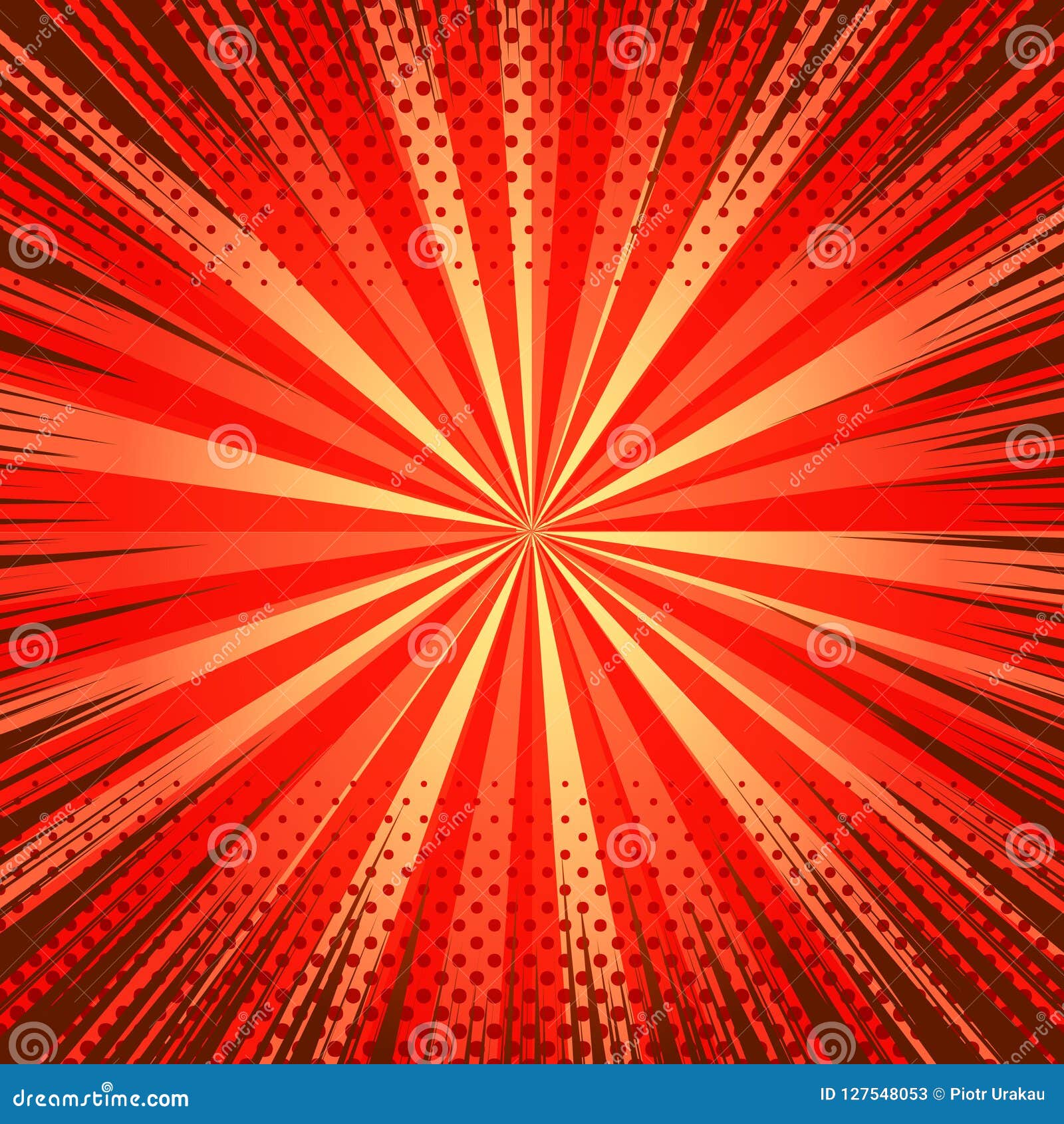 Comic Page Explosive Template Stock Vector - Illustration of light ...