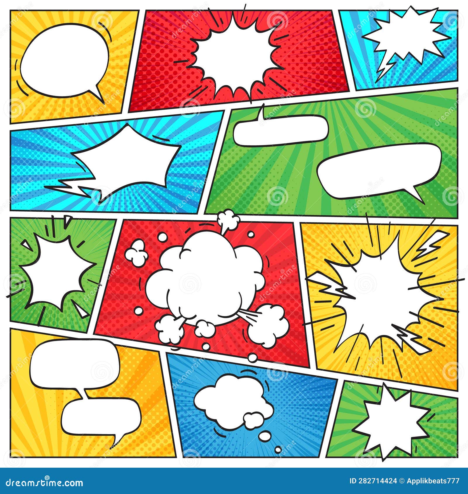 Funny Comics Font. Colorful Cartoon English Alphabet Letters. Stock ...