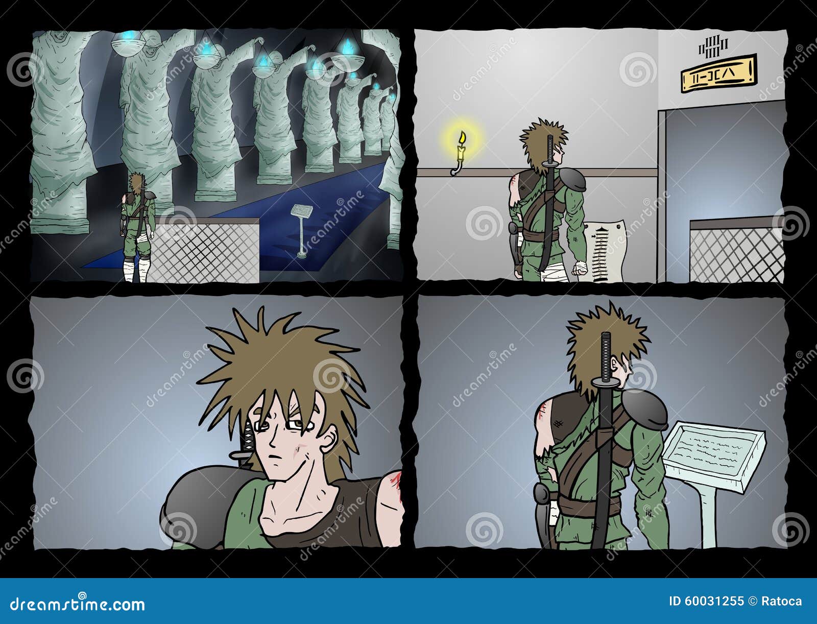 Comic page scene stock illustration. Illustration of communication ...