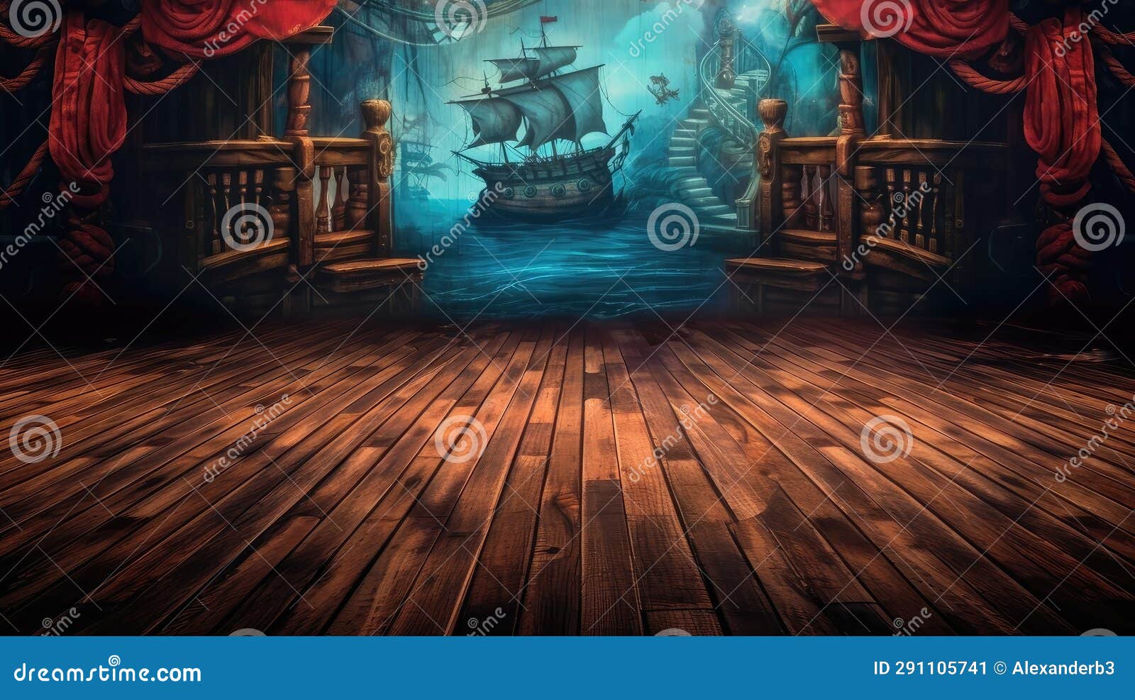 Pirate Ship Deck Stage