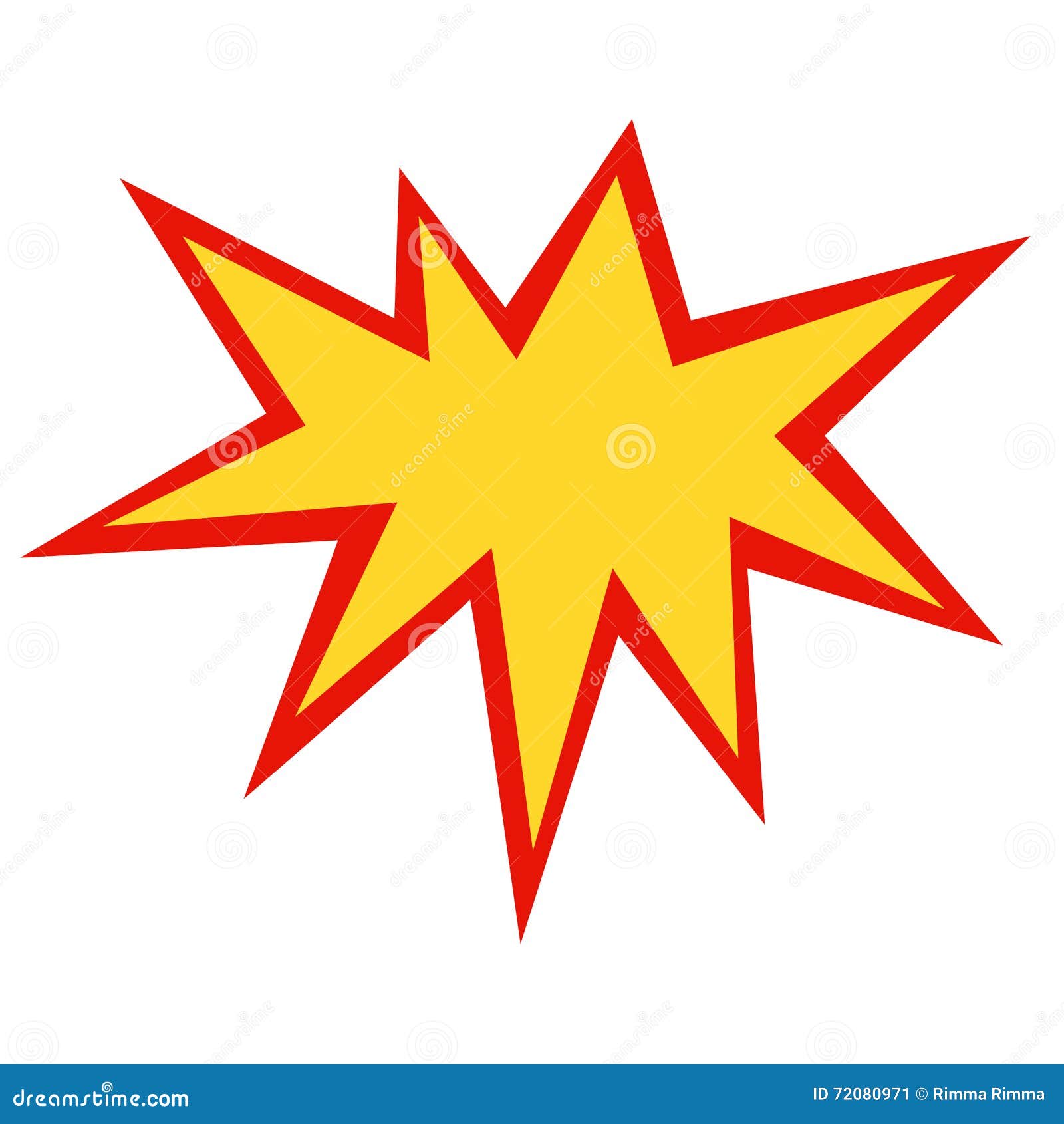 Comic Pop Art Bubble. Bubble Cloud Stock Vector - Illustration of ...